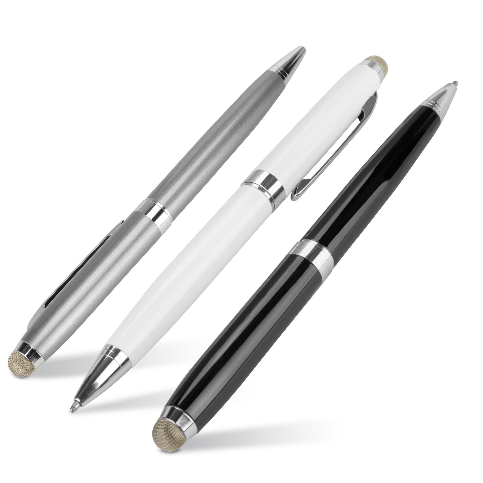 BoxWave Stylus Pen Compatible with Ecobee New Smart Thermostat Premium - EverTouch Meritus Capacitive Styra, Capacitive Stylus with Rollerball Pen - Jet Black