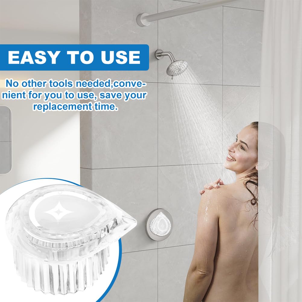 Shower Knob Handle Replacement Compatiable with Moen 100710 Shower Handle,Tub & Shower Knob Durable