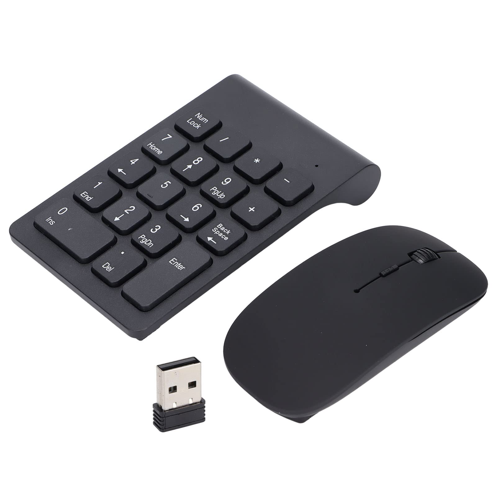 Number Pad Plug and Play 2.4GHz Wireless Technology 1200 DPI Sensitive Number Pad Mouse Combo for Home Office