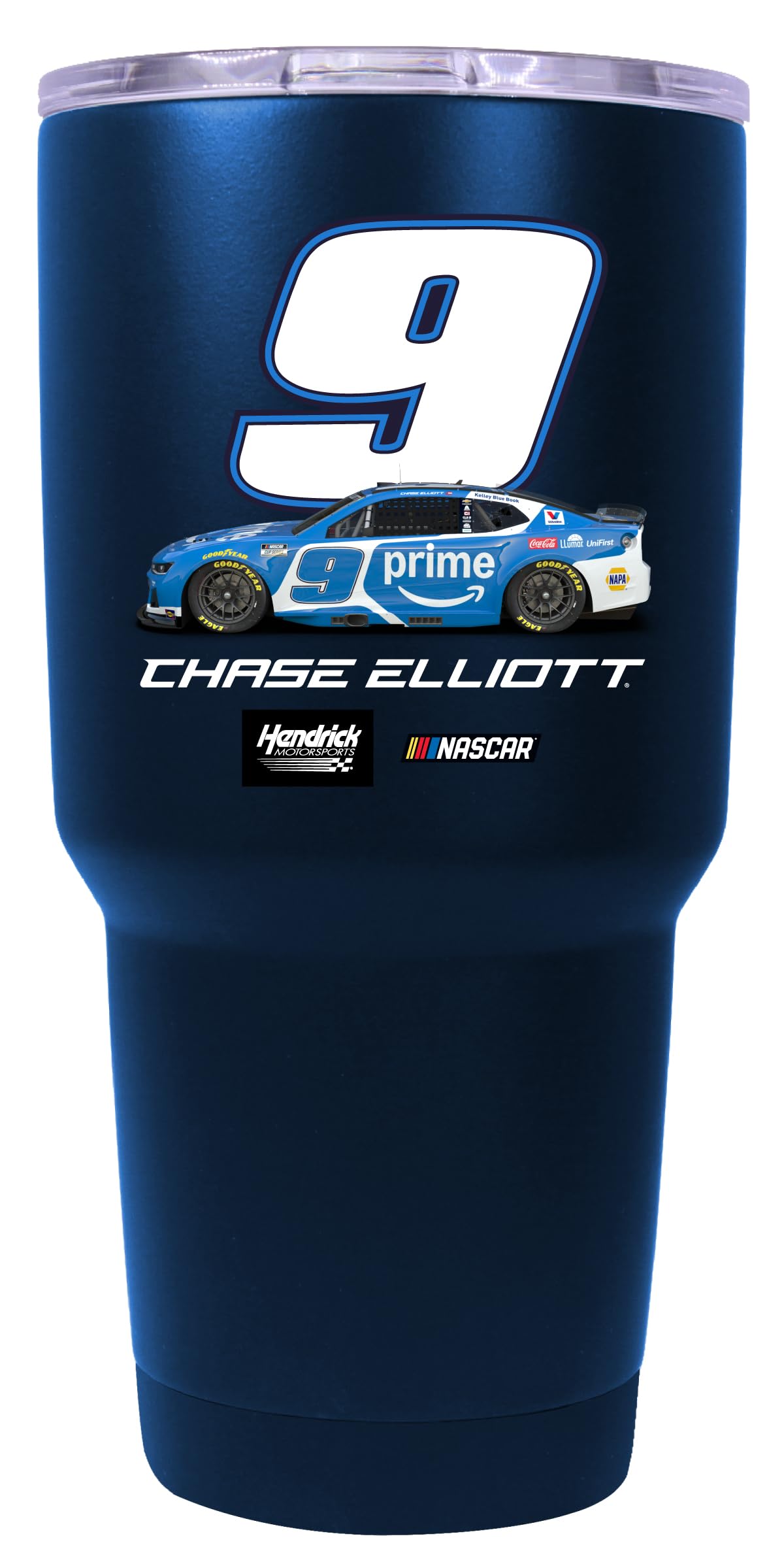 R and R Imports Nascar #9 Chase Elliott 24 oz Stainless Steel Insulated Tumbler Officially Licensed (1, Navy)