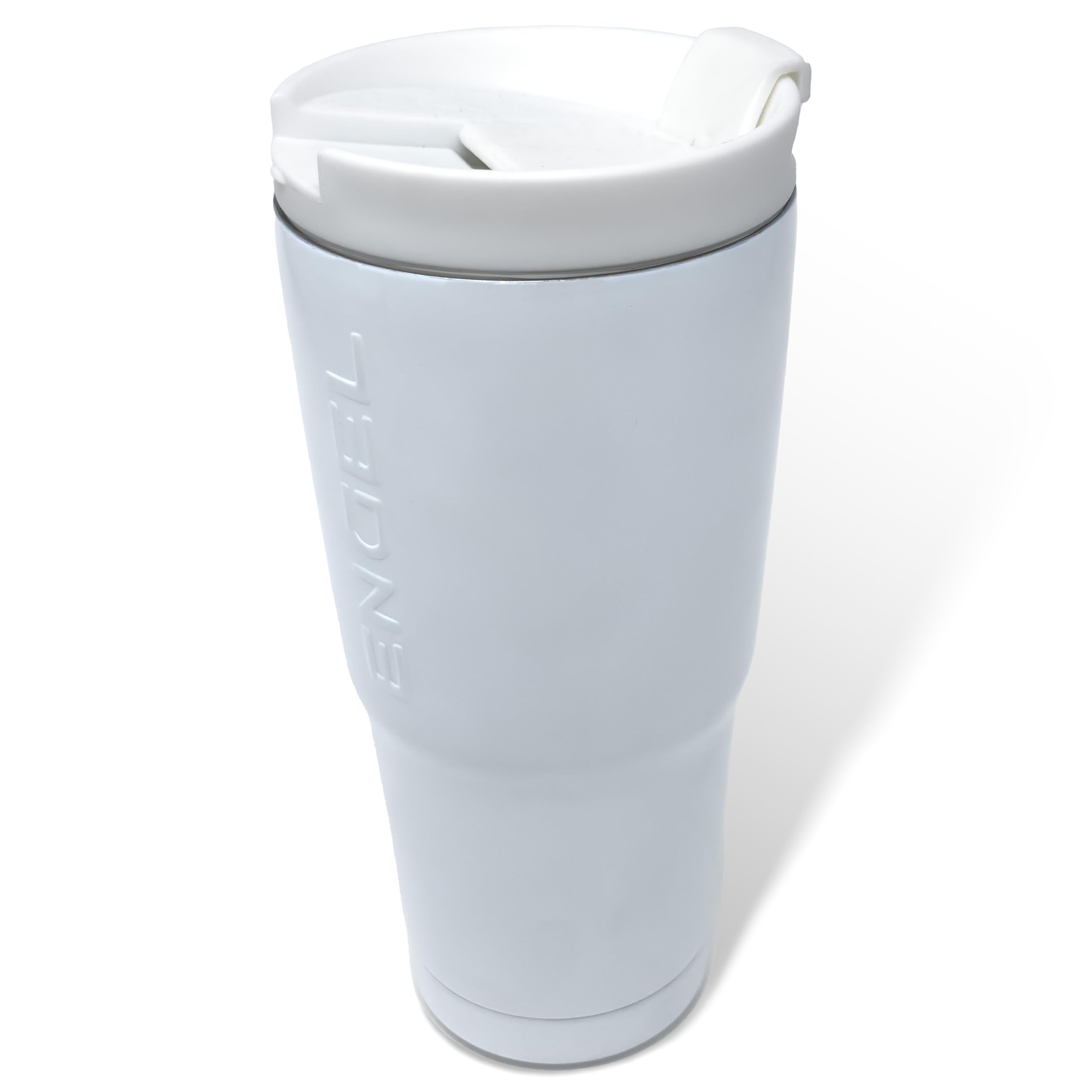 ENGEL 22oz Insulated Tumbler – Powder Coated White, Stainless Steel Double-Wall Vacuum Cup, Keeps Drinks Hot or Cold, Spill-Resistant Lid, Non-Slip Base in a Durable & Sweat-Free Design