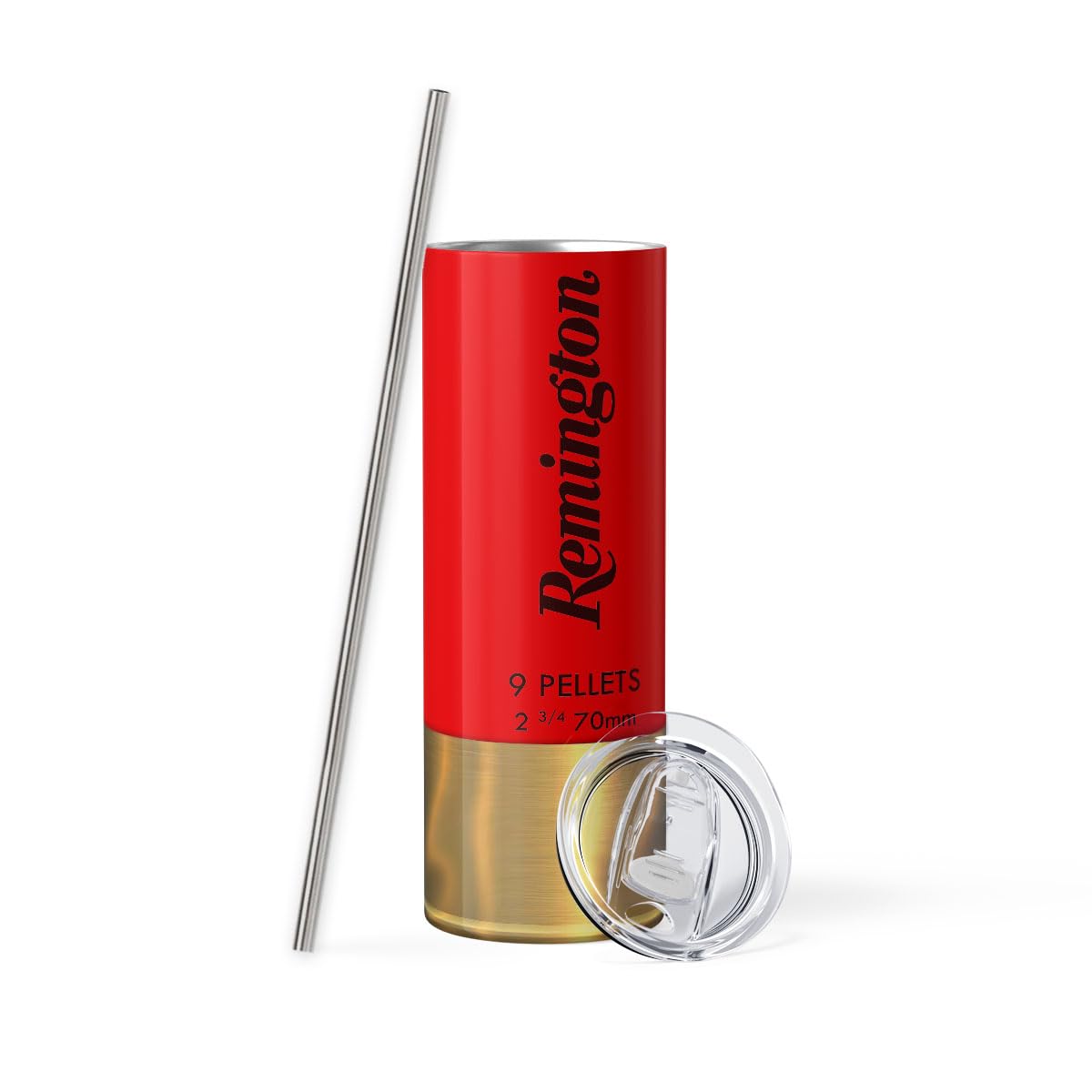 20oz Shotgun Shell Style Insulated Skinny Tumblers Cup Coffee Mug with Lid Creativity Gift 20oz Reusable Stainless Steel Water Bottle for Hot & Cold Drinks Tea Cup Iced Coffee Travel Mug