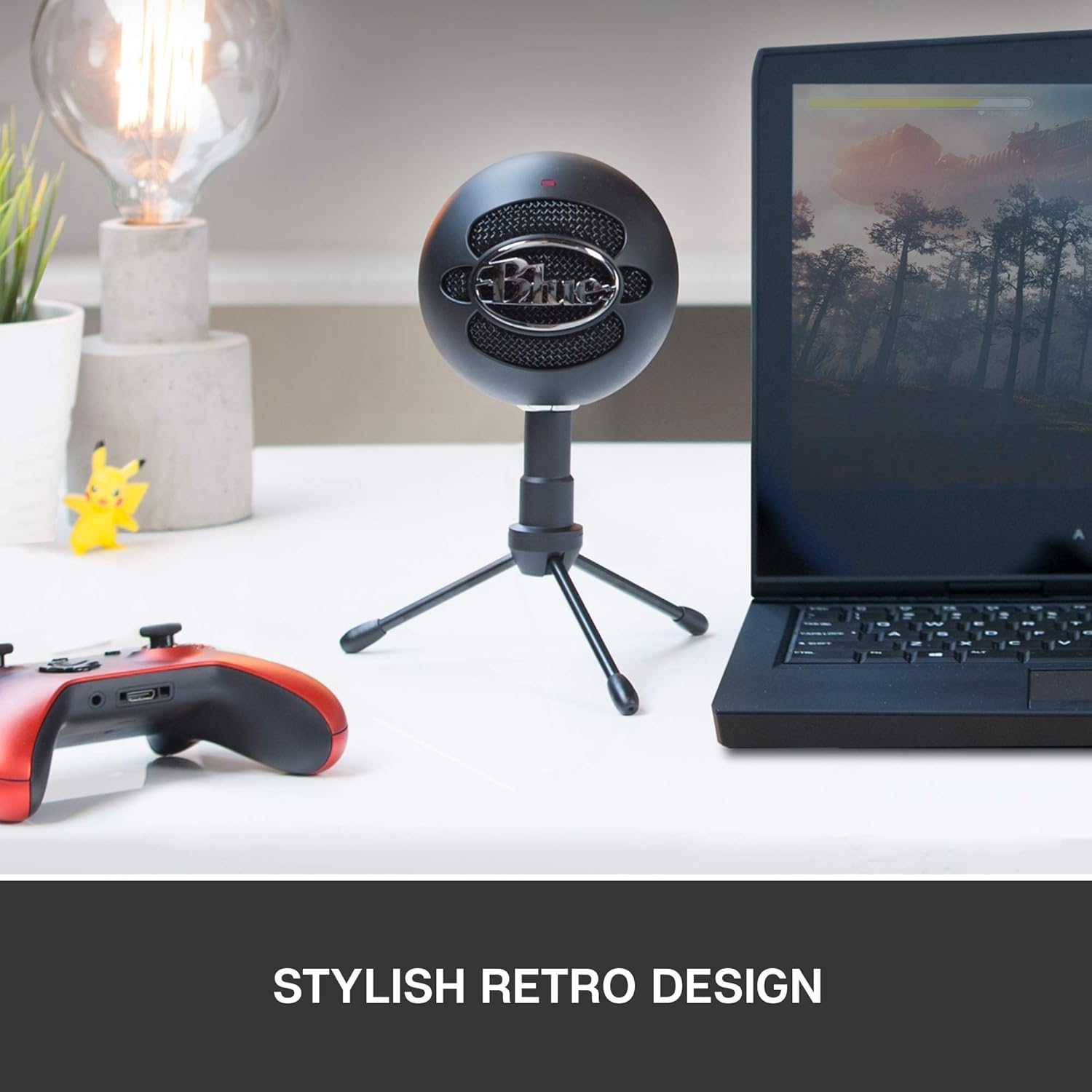 Logitech for Creators Blue Snowball iCE USB Microphone - Black (Renewed)