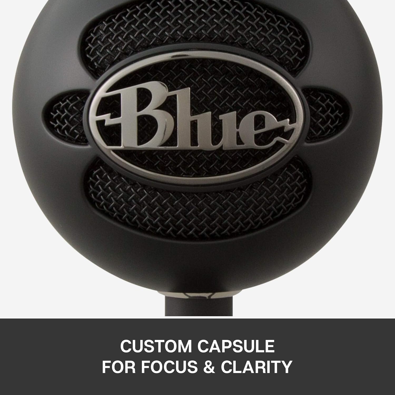 Logitech for Creators Blue Snowball iCE USB Microphone - Black (Renewed)