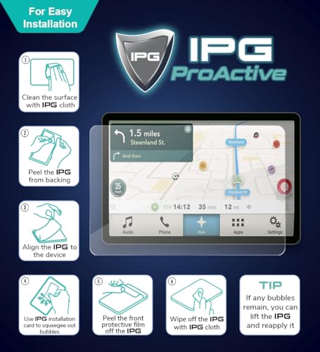 IPG ProActive Made for Ecobee Smart Thermostat Premium/Enhanced Touchscreen Display 9H Hardness Screen Protector Nano Ceramic Film Ultra Responsive for Ecobee