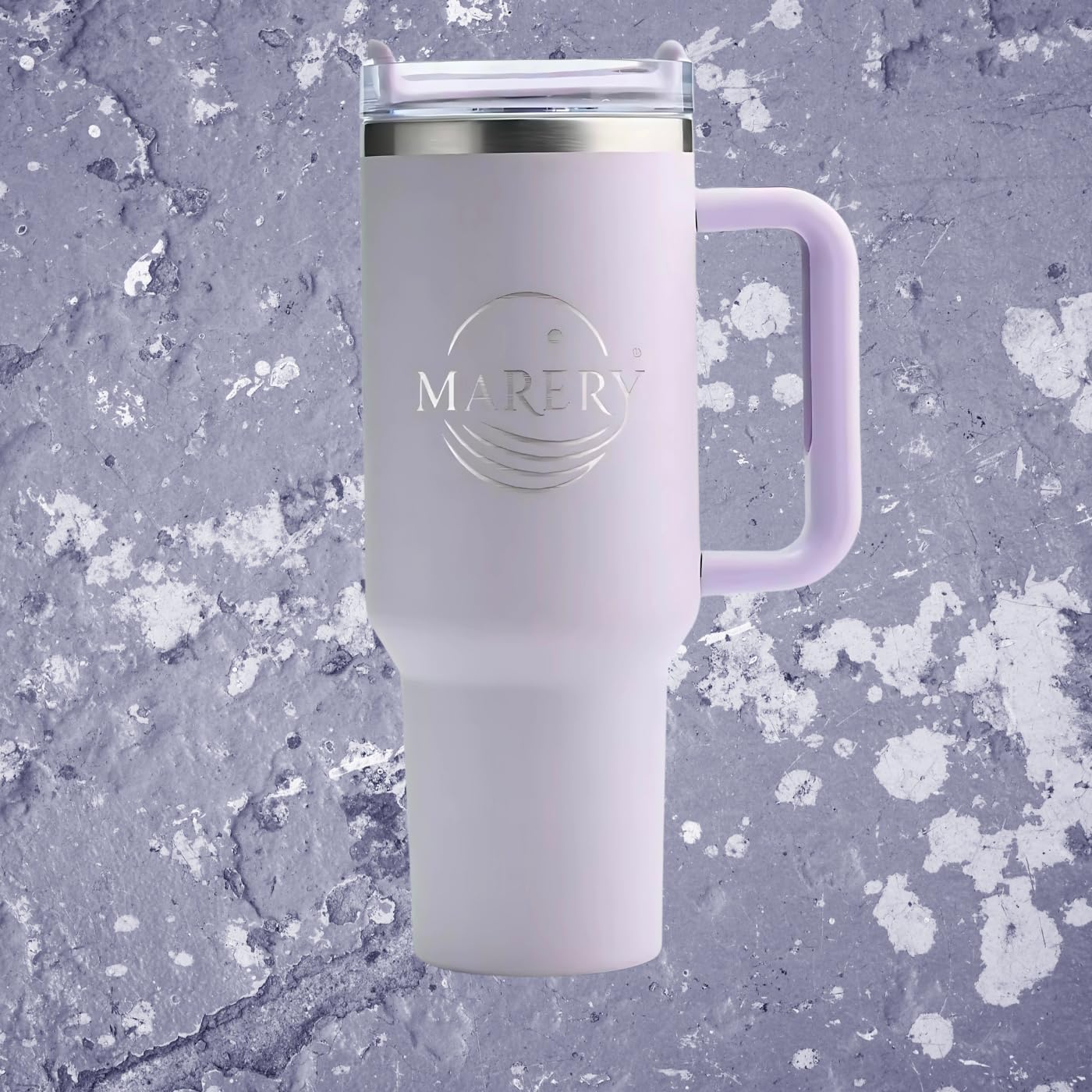 40 oz Tumbler with Handle and Straw, Vacuum Insulated Stainless Steel Travel Mug, Leak-Proof Iced Coffee Cup, Keeps Drinks Cold or Hot, Cupholder Friendly, Suitable for Gift (Charcoal)