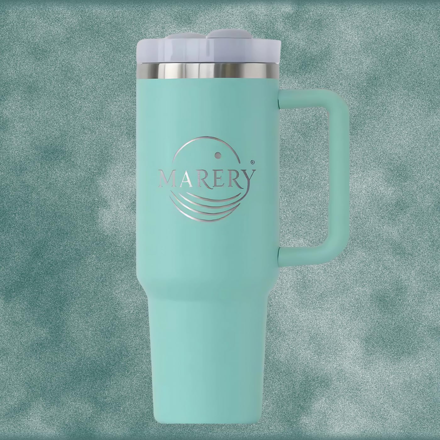 40 oz Tumbler with Handle and Straw, Vacuum Insulated Stainless Steel Travel Mug, Leak-Proof Iced Coffee Cup, Keeps Drinks Cold or Hot, Cupholder Friendly, Suitable for Gift (Charcoal)