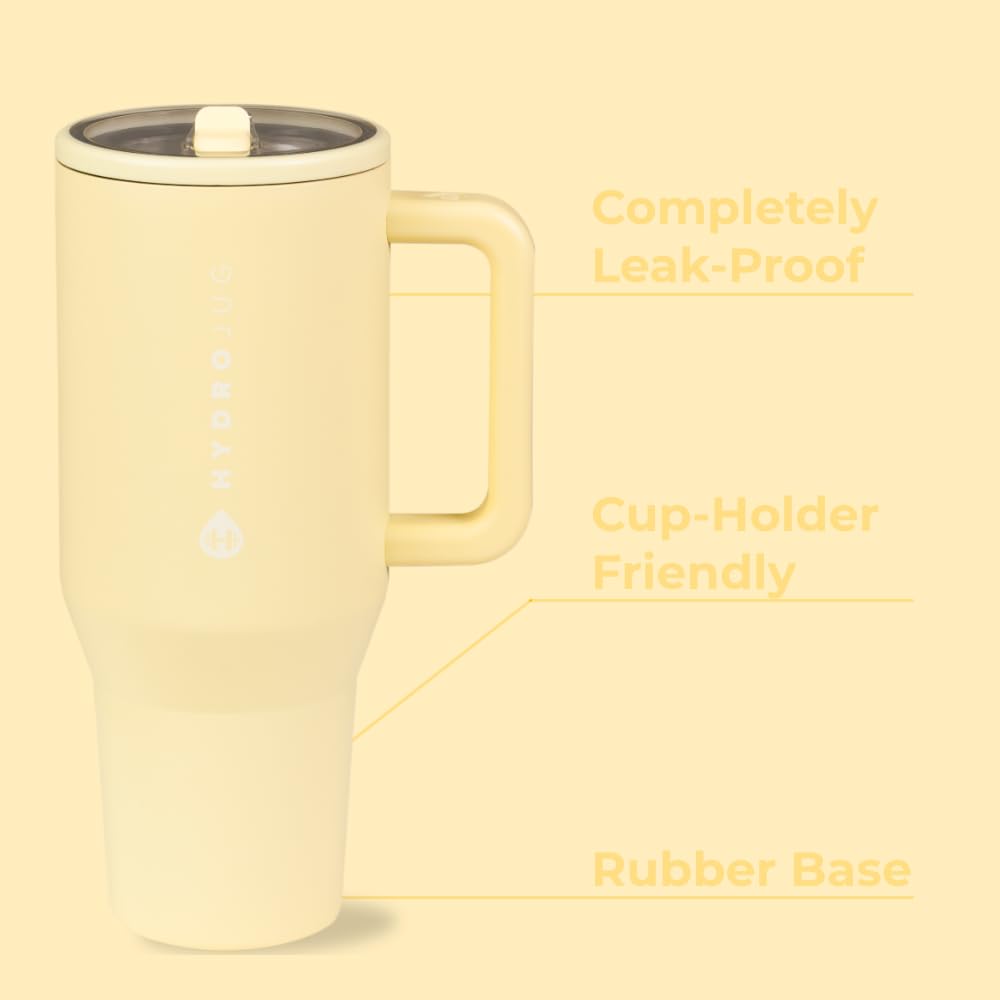 HydroJug Butter 40oz Traveler + Replacement Straws