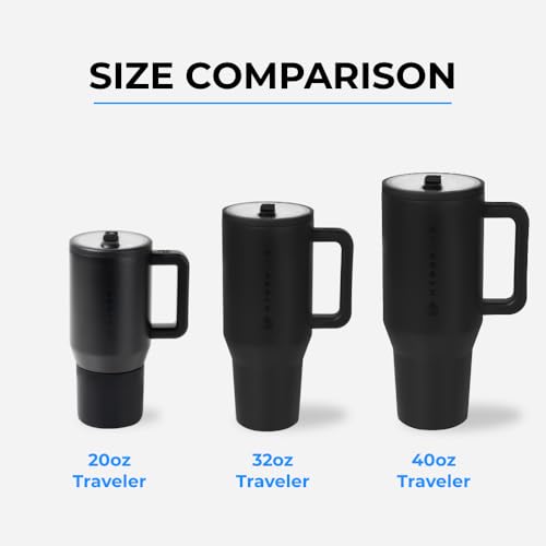 Dahlia 20oz Traveler + Replacement Straws