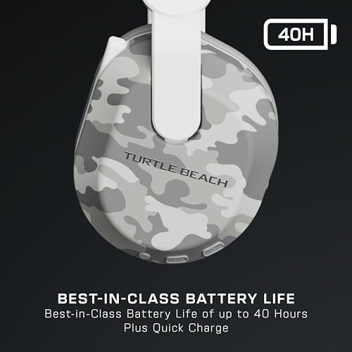 Turtle Beach Stealth 500 Wireless Gaming Headset Licensed for Xbox Series X|S, Compatible with Xbox One, Bluetooth, PC, Mobile, 40 Hr Battery, Memory Foam Cushions, Flip-to-Mute Mic – Arctic Camo
