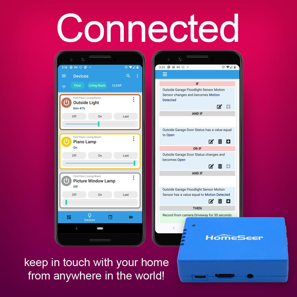 HomeSeer HomeTroller Pi G8 Smart Home Hub, 800 Series Long Range Radio, Compatible with Z-Wave, Zigbee, Tuya, HUE, Nest, Ecobee and Much More, Locally Managed Automations