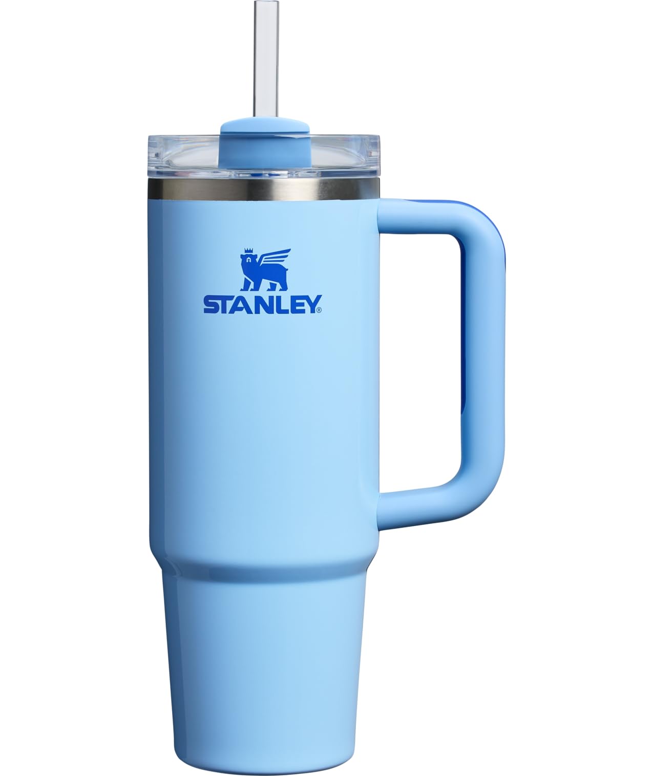 Stanley Quencher H2.0 Tumbler with Handle and Straw 30 oz | Flowstate 3-Position Lid | Cup Holder Compatible for Travel | Insulated Stainless Steel Cup | BPA-Free | Cornflower Gloss