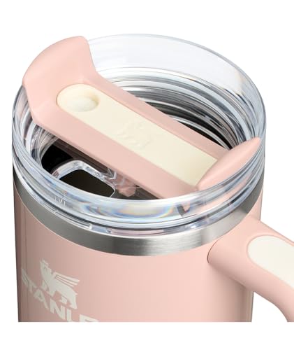 Stanley Quencher H2.0 Tumbler with Handle and Straw 30 oz | Flowstate 3-Position Lid | Cup Holder Compatible for Travel | Insulated Stainless Steel Cup | BPA-Free | Peach Whip Gloss