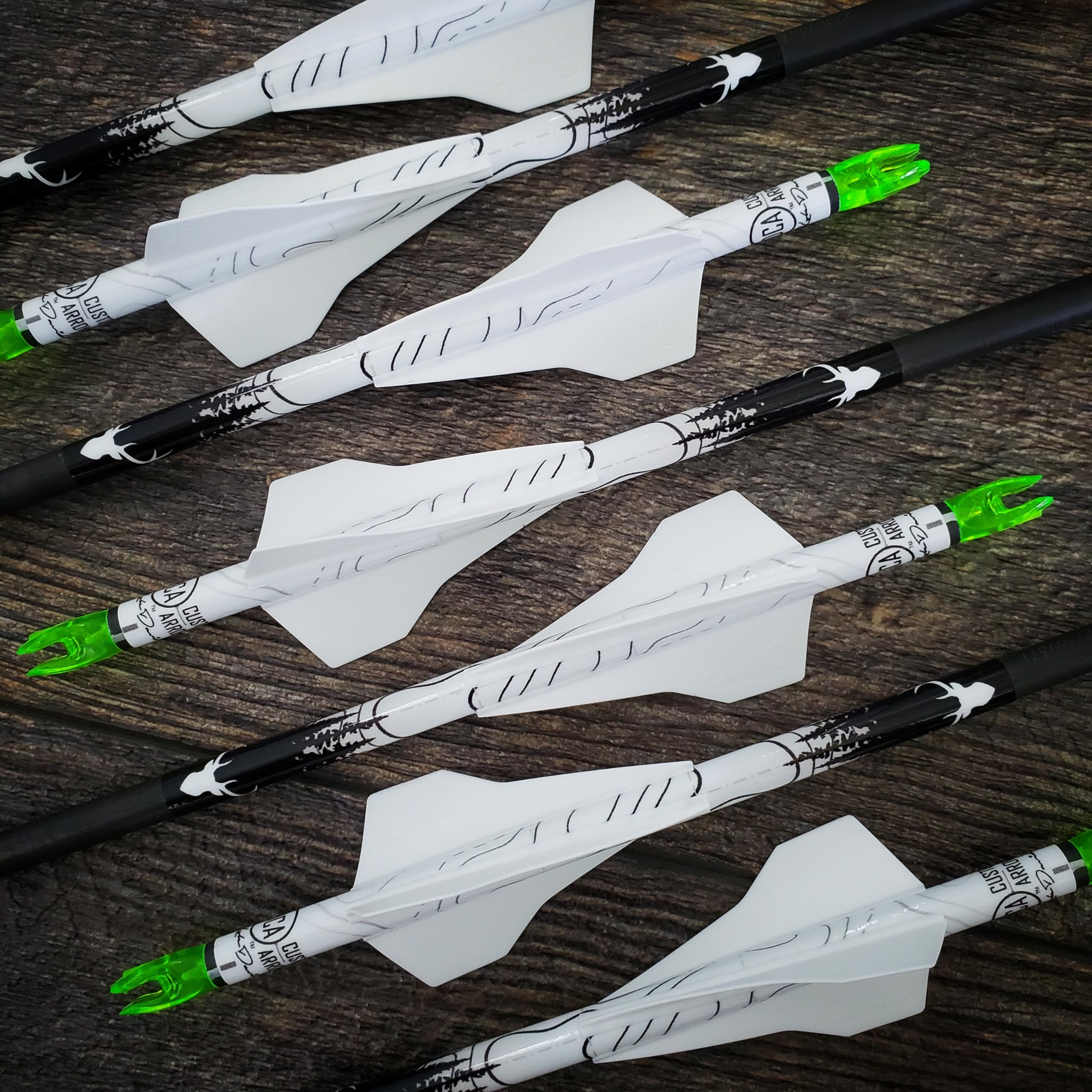 DCA Custom Arrows Super Sabre Vanes (40, White)