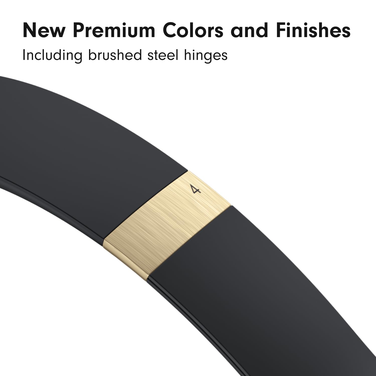 Beats Solo 4 - Wireless Bluetooth On-Ear Headphones, Apple & Android Compatible, Up to 50 Hours of Battery Life - Black & Gold (Renewed) (Renewed)
