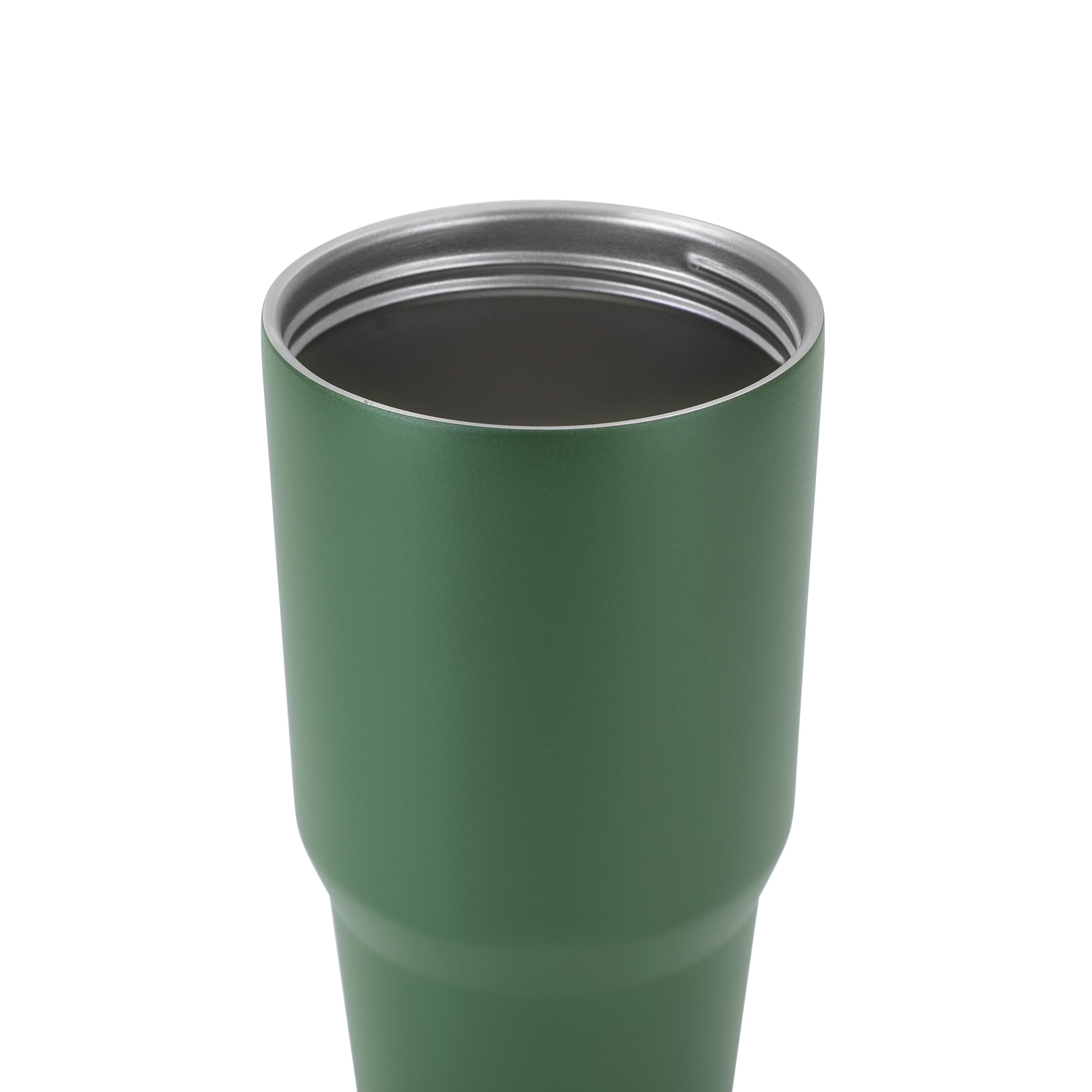 makerflo 30 oz Green Powder Coated Tumbler Pack of 1 with Upgrad Handle Option, Includes a Sliding Splash & Leak Proof Lid, Ideal for Craft, Personalization (Laser Engraving, UV DTF, Epoxy, Vinyl)