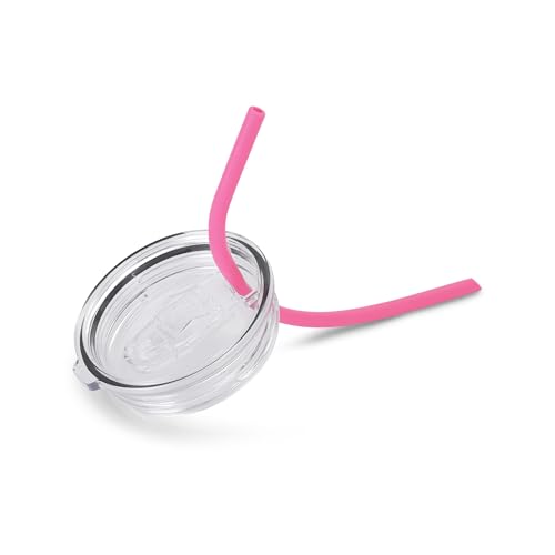 makerflo 30 oz Pink Powder Coated Tumbler Pack of 1 with Upgrad Handle Option, Includes a Sliding Splash & Leak Proof Lid, Ideal for Craft, Personalization (Laser Engraving, UV DTF, Epoxy, Vinyl)
