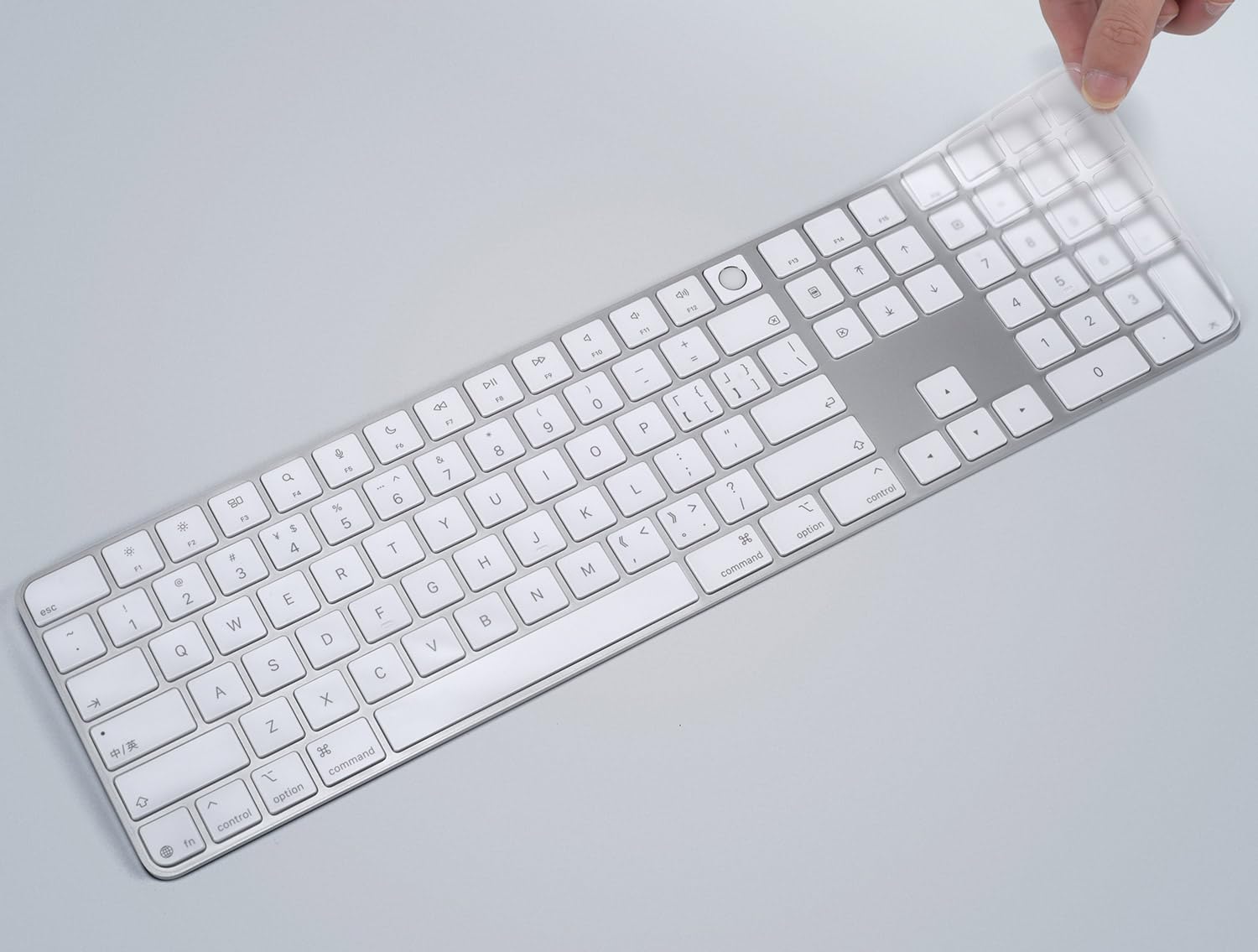 Keyboard Cover Skin for Apple Magic Keyboard with Touch ID and Numeric Keypad (M4 Chip A3119 MXK73LL/A, USB–C), Apple Magic Keyboard Cover - TPU