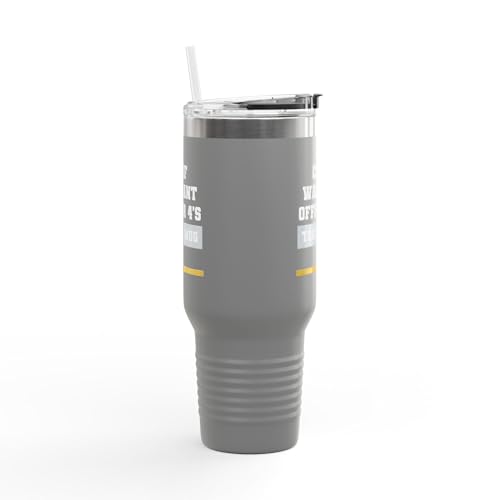 Chief Warrant Officer 4's Travel Mug: Insulated Stainless Steel Tumbler with Handle and Straw, Military Gift (40oz)