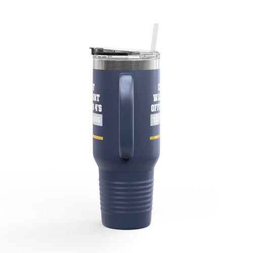 Chief Warrant Officer 4's Travel Mug: Insulated Stainless Steel Tumbler with Handle and Straw, Military Gift (40oz)