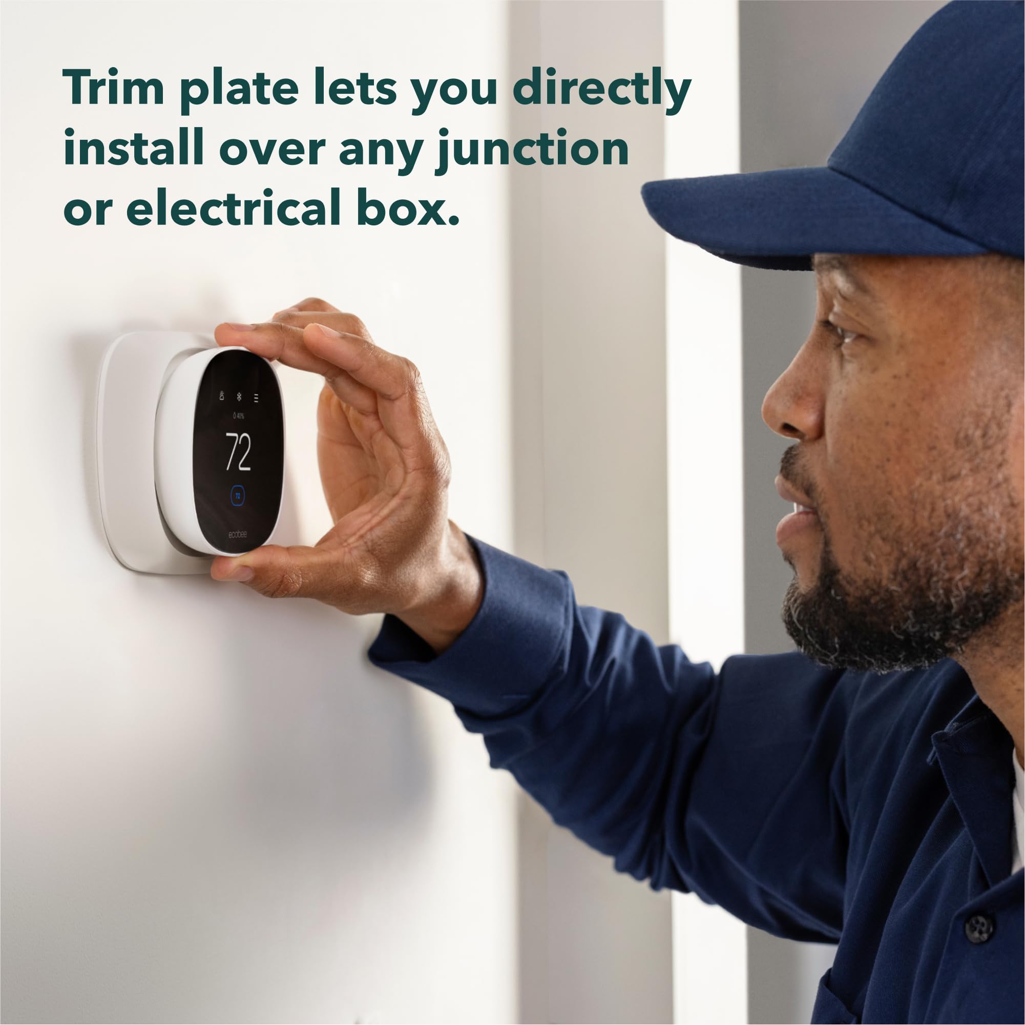 ecobee Trim Plate - Made for ecobee Smart Thermostat Essential - Programmable WiFi Thermostat Accessory