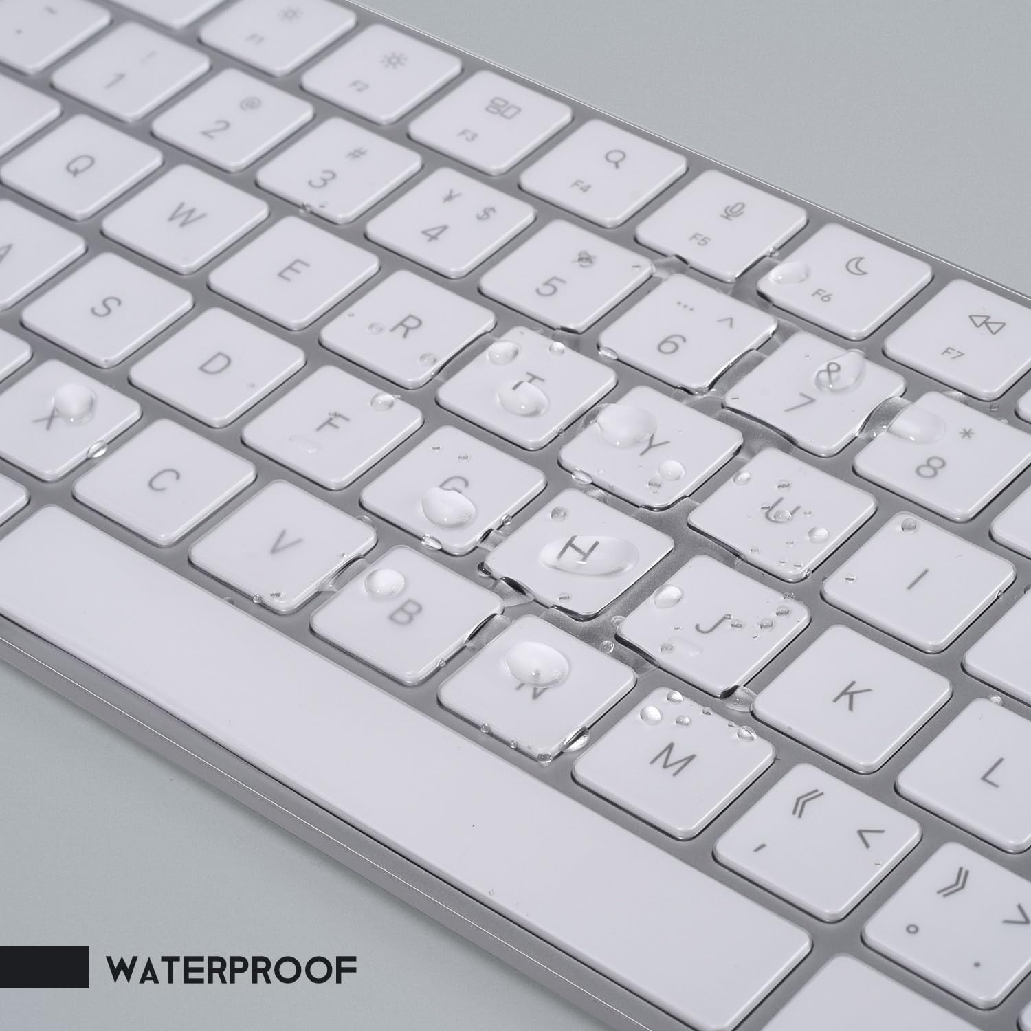 Keyboard Cover Skin Compatible with 2024 Magic Keyboard and Numeric Keypad A3119 MXK73LL/A, Ultra-Thin Apple Magic Keyboard TPU Protector - Transparent