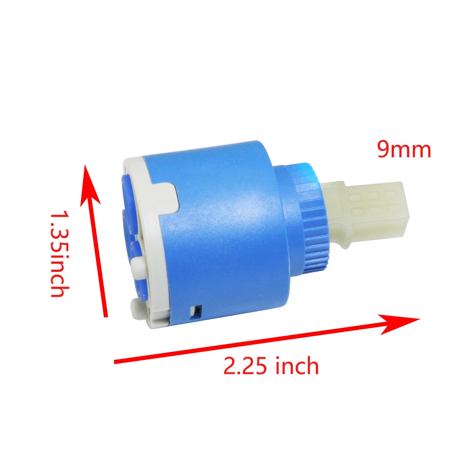 YHXiXi Ceramic Faucet Cartridge Replacement 1.38 / 35mm Diameter Single Handle Kitchen Basin Shower Faucet Components Cartridge Faucet Hot & Cold Water Valves