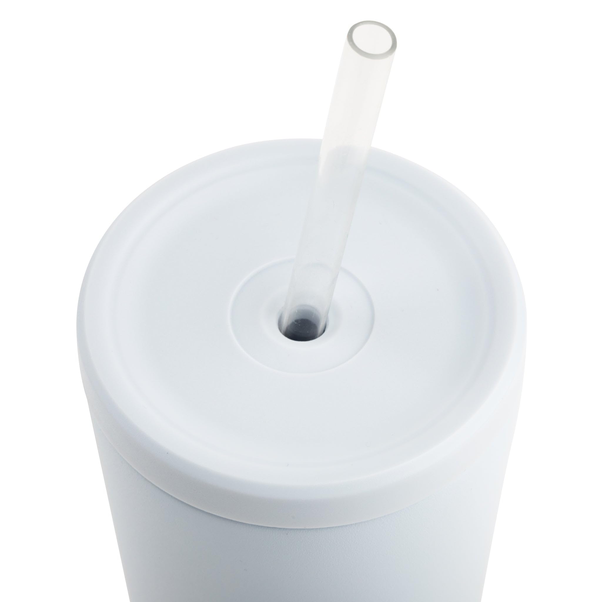 Manna Ranger Double-wall Insulated Stainless Steel Tumbler with Leak-proof Smart Seal Lid and Reusable Tritan Straw - 24 Oz - Agate