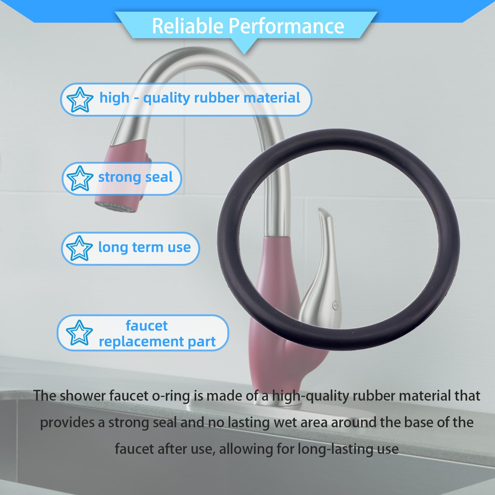 1-1/2Inch O-Rings Compatible with Delta RP25 Faucet Water Fall O-Ring, RP25 O-Rings for Brass Pop-up Drain and Single Handle Kitchen Faucets, Fit Models Produced After 1969, 3 Pack