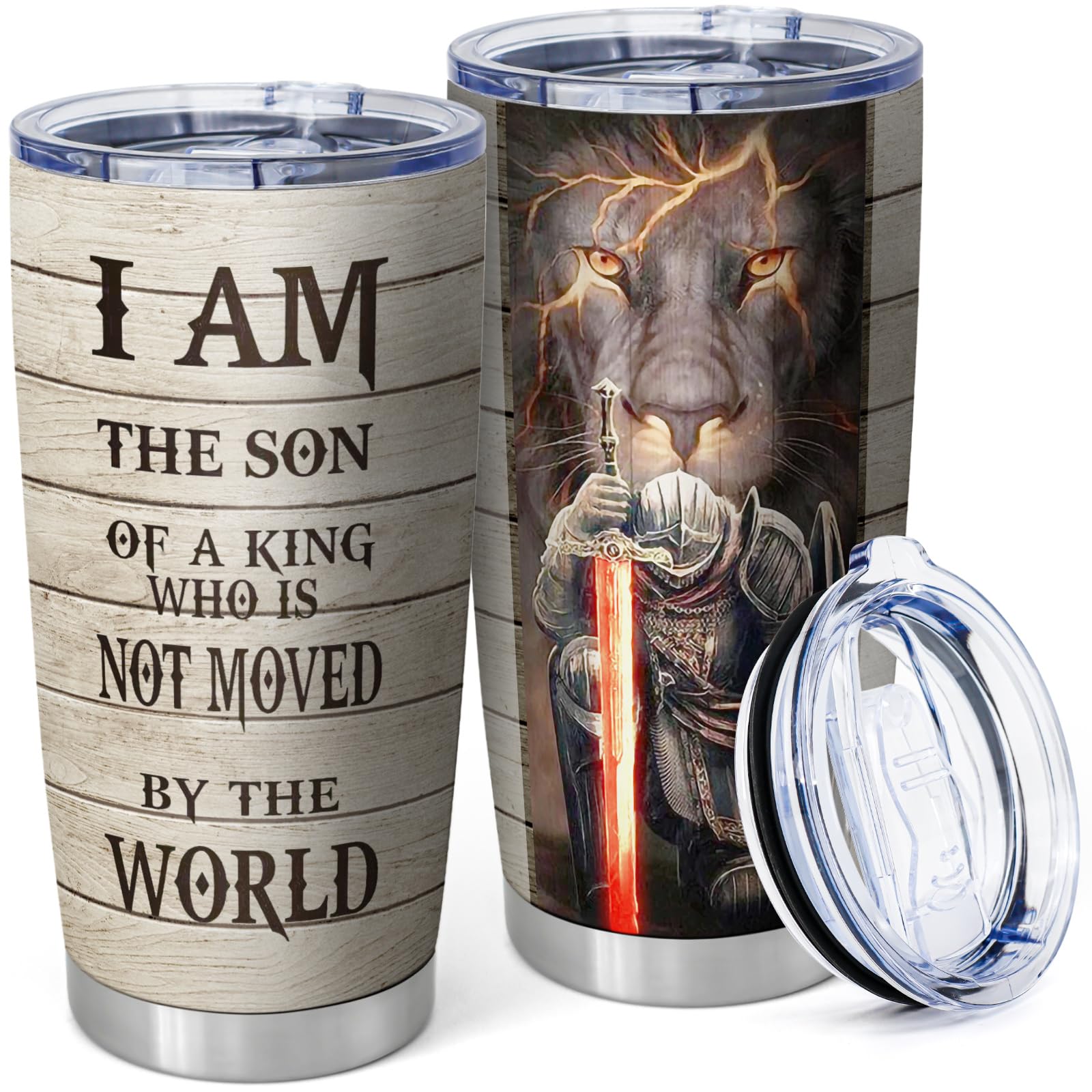 Equoza Christian Gift for Women,I Am The Son of a King, Christian Jesus Coffee Mugs 20oz Insulated Travel Mug Stainless Steel Cups with Lid,Religious Gifts for Christmas（Pack of 1）