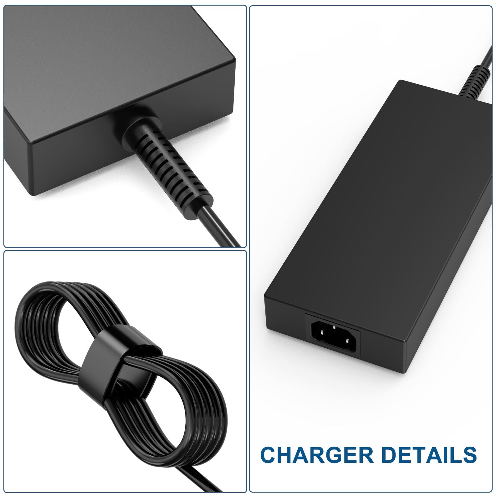 240W USB Tip AC Charger for MSI Stealth 17 A16 16 14 AI Studio Mercedes AMG (13th Gen) GP66 GP76 Leopard GE76 GE66 Raider WE76 Workstation CreatorPro Z17 Z16P Z16 X17 Laptop Power Supply Adapter