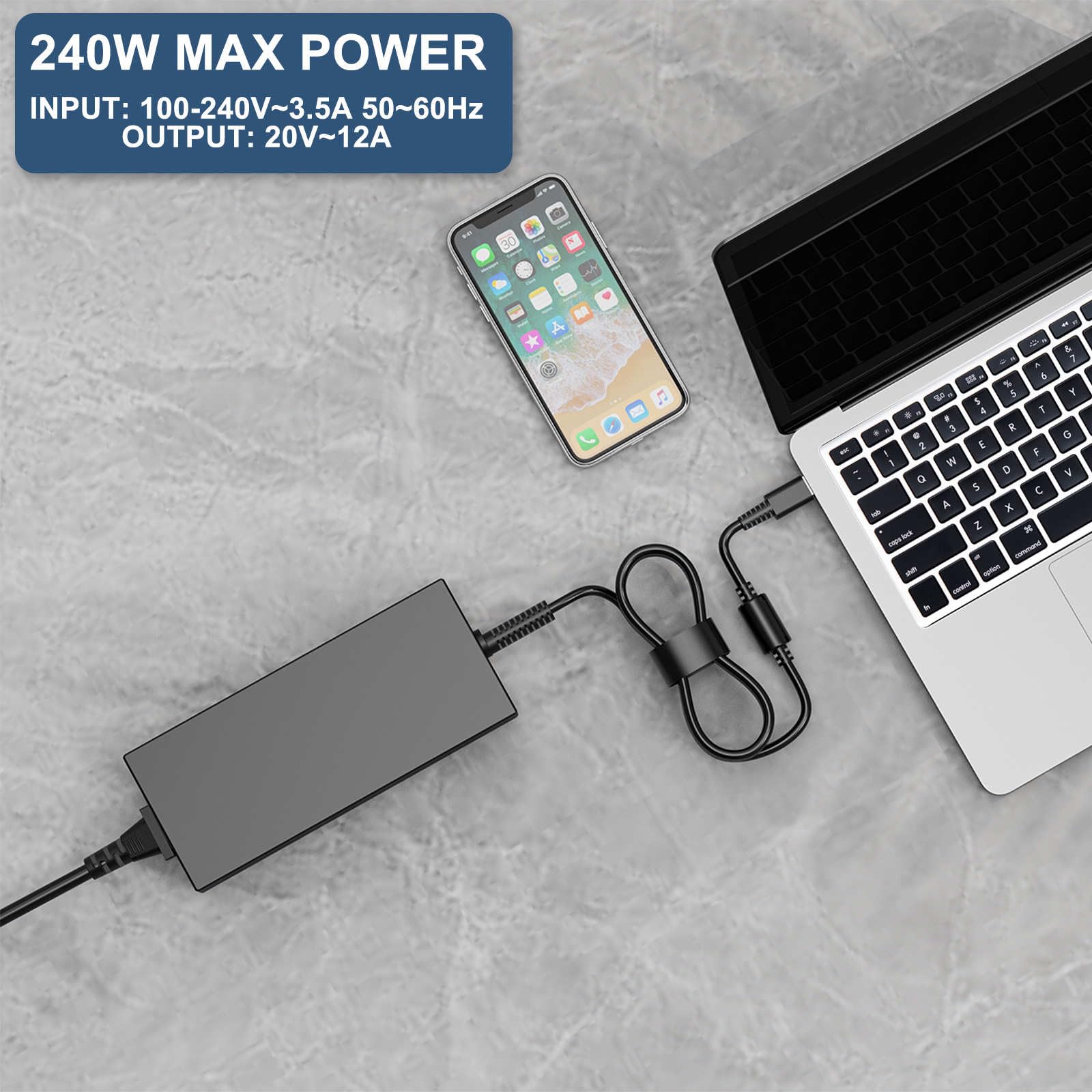 240W USB Tip AC Charger for MSI Stealth 17 A16 16 14 AI Studio Mercedes AMG (13th Gen) GP66 GP76 Leopard GE76 GE66 Raider WE76 Workstation CreatorPro Z17 Z16P Z16 X17 Laptop Power Supply Adapter