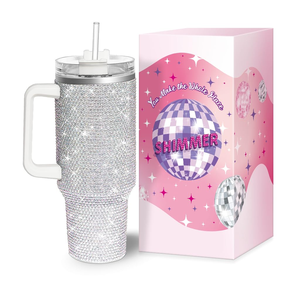 Rivocoda Taylor Gifts Merch, 40 oz Tumbler with Handle and Straw Lid, Leakproof Insulated Tumbler for Music Lovers, Friendship Birthday Gifts for Girls