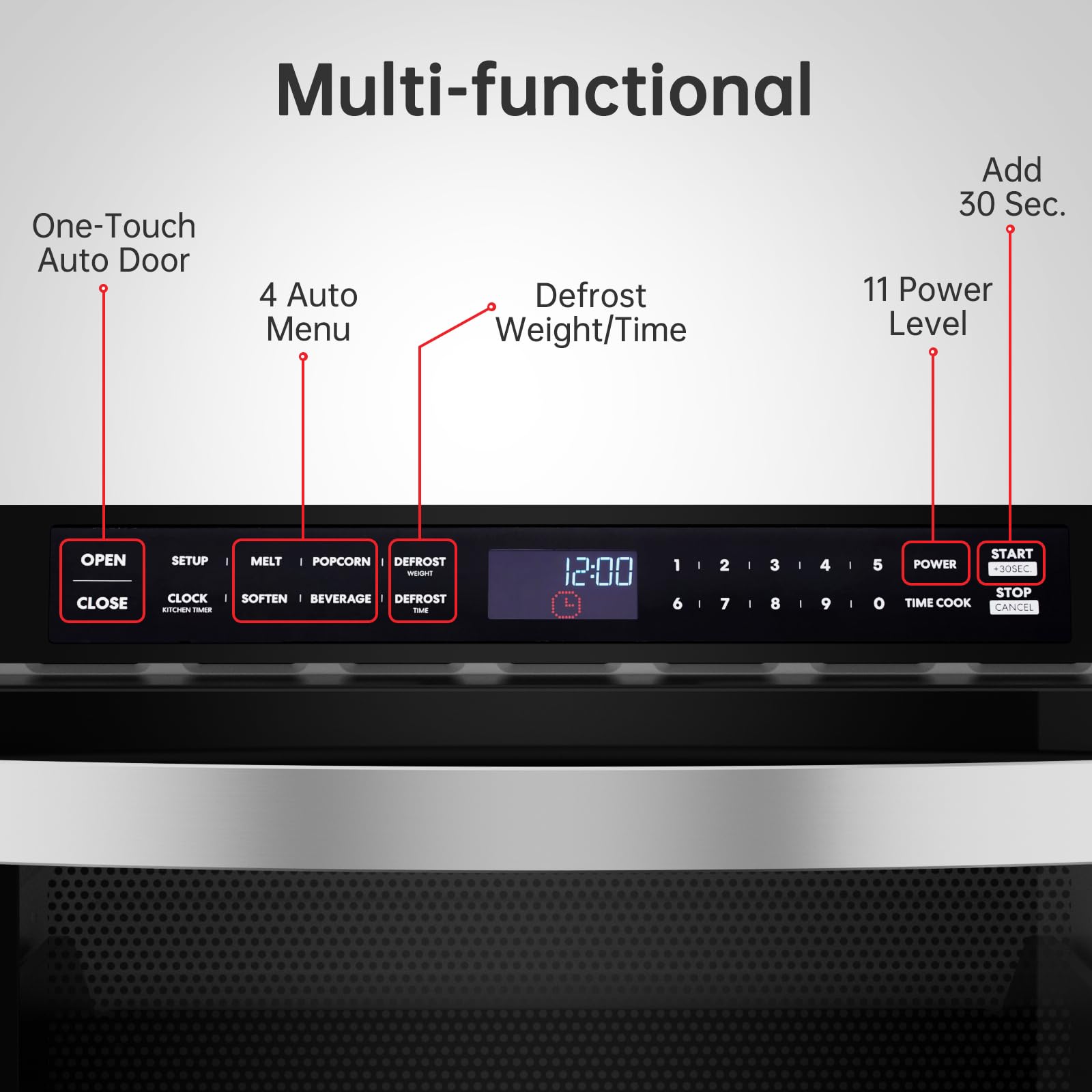 ThermoMate 24 Inch Built-in Microwave Drawer with Automatic Presets + 24" Electric Wall Oven with 12 Functions, 3100W Convection Ovens