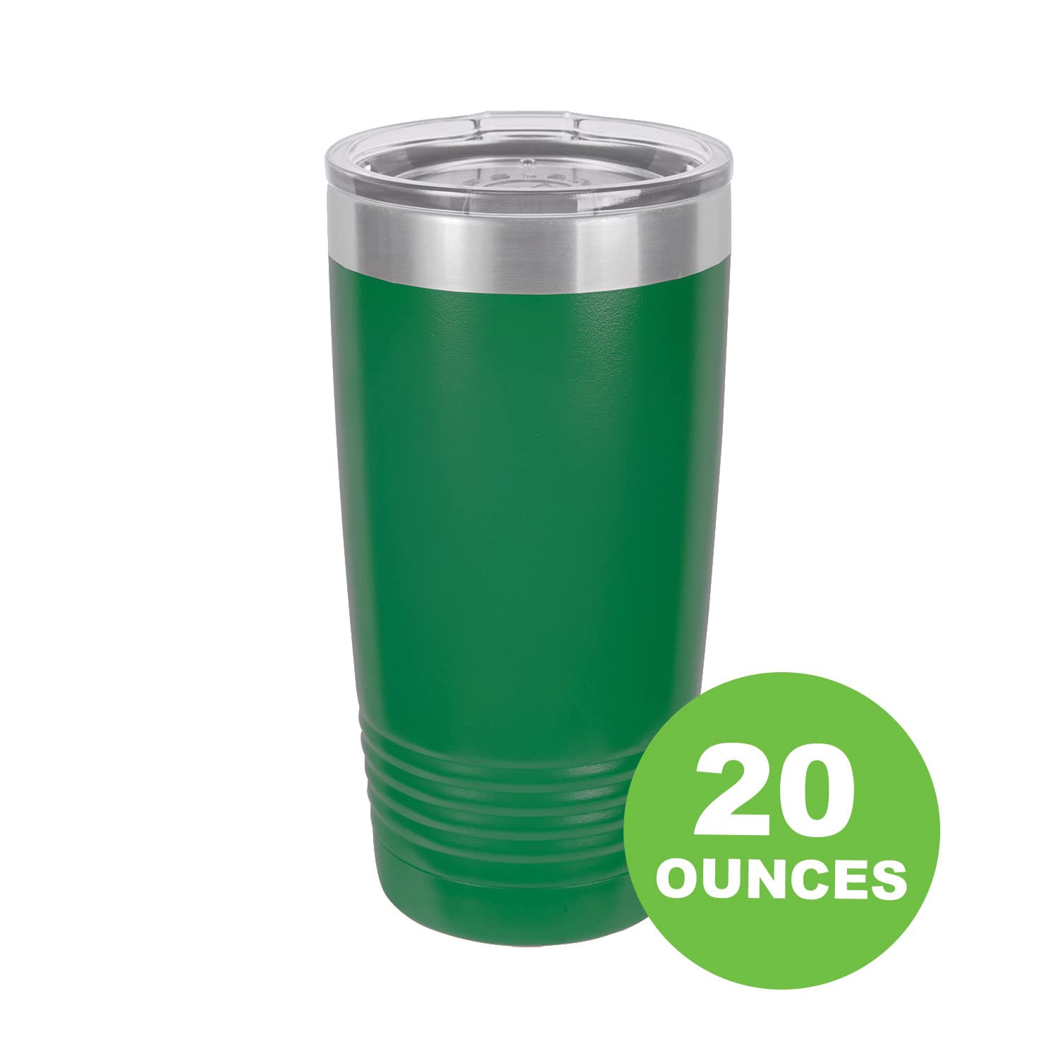 20-Ounce Vacuum Insulated Stainless Steel Tumbler Customized Etched Double-Walled Laser Engraved Coffee Green BPA-Free Mug, Lid, License to drill Dentist, Personalized Hot/Cold Insulated