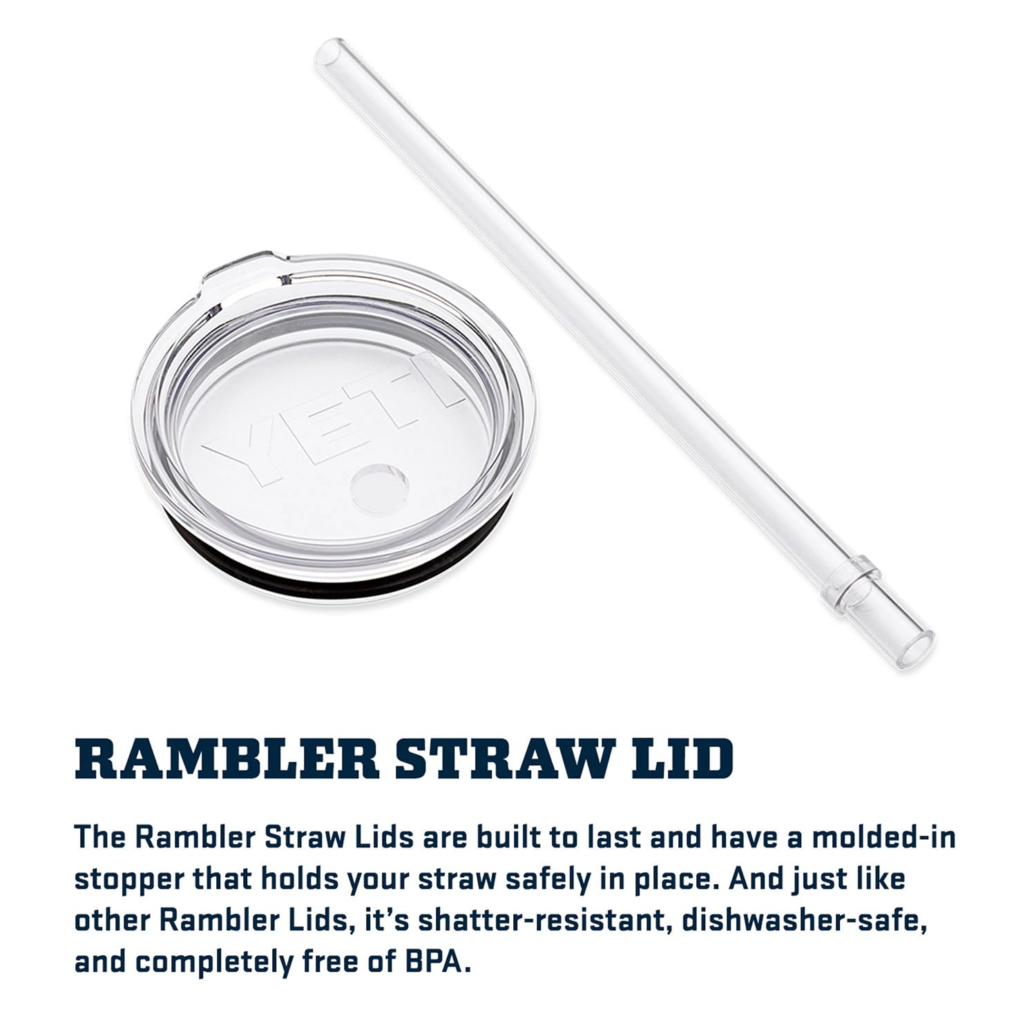 YETI Rambler 25 oz Straw Mug, Vacuum Insulated, Stainless Steel, Big Sky Blue