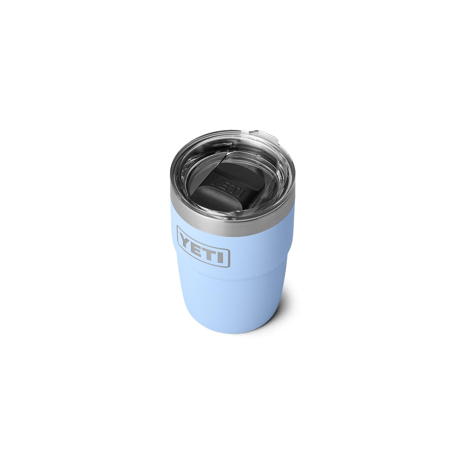 YETI Rambler 8 oz Stackable Cup, Stainless Steel, Vacuum Insulated Espresso Cup with MagSlider Lid, Big Sky Blue