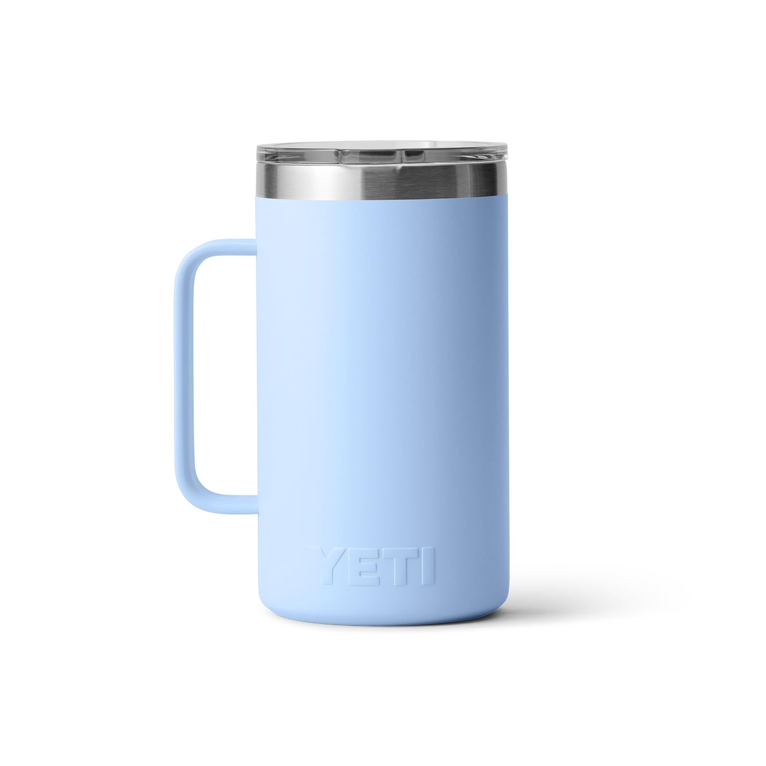 YETI Rambler 24 oz Mug, Vacuum Insulated, Stainless Steel with MagSlider Lid, Big Sky Blue